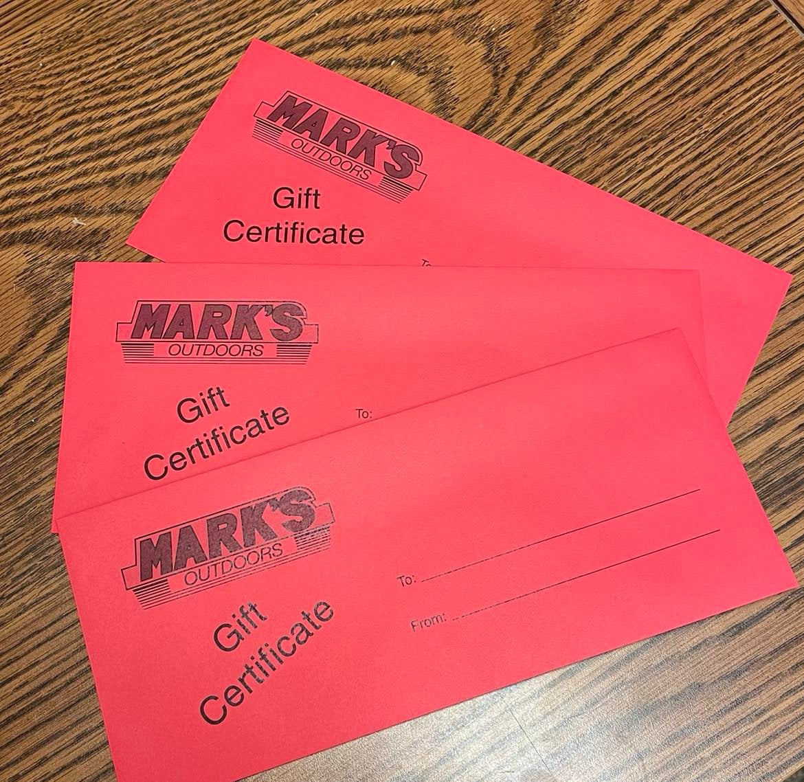 Gift Cards – Marks Outdoors